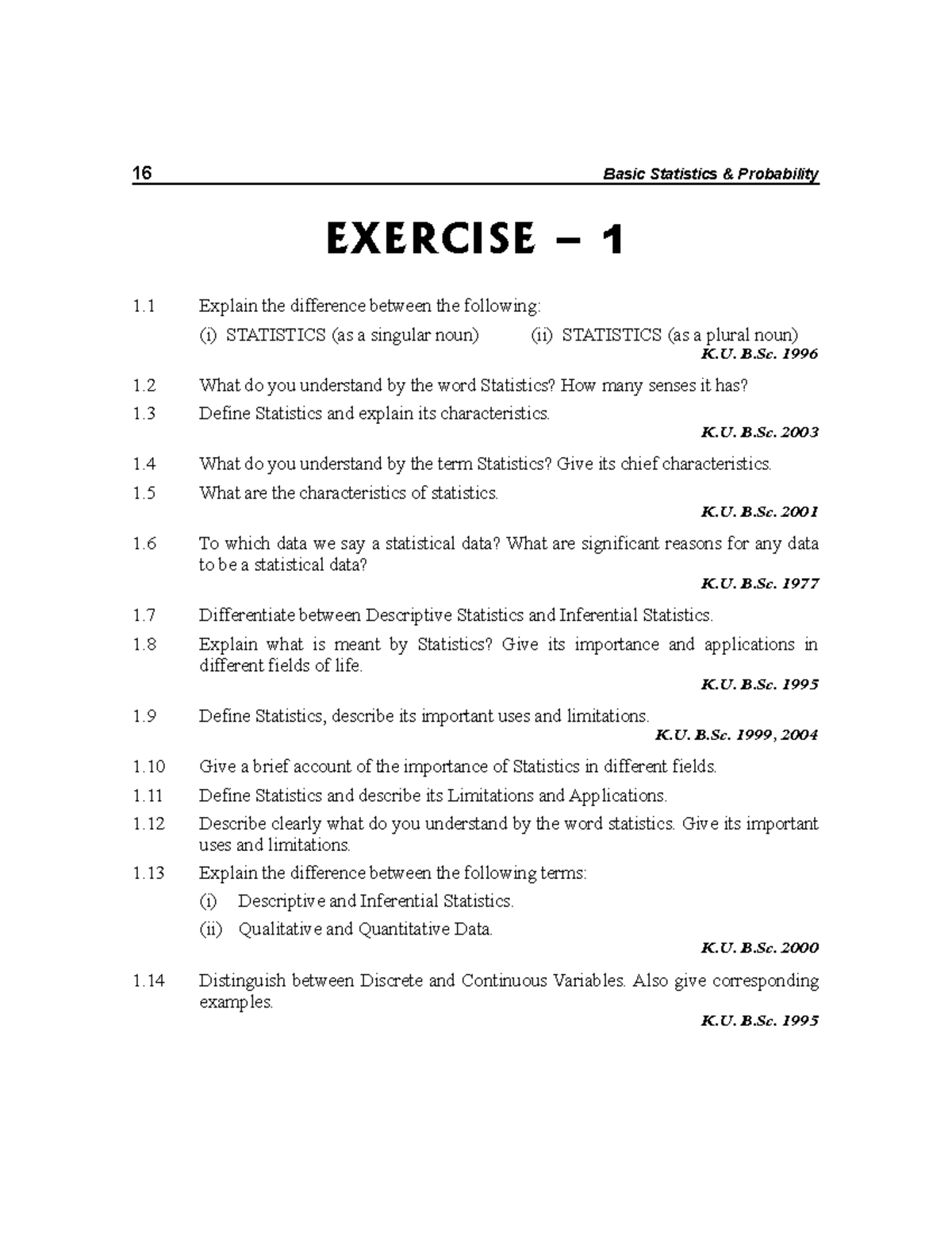 Sample/practice exam 17 September 2020, questions - 16 Basic Statistics ...