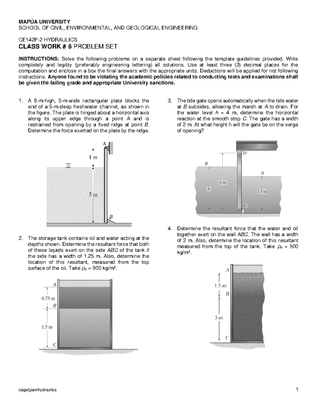 CE142P-2 CW06 - Problem SET 2 - MAPÚA UNIVERSITY SCHOOL OF CIVIL ...