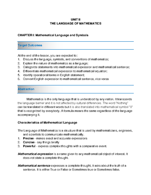 MMW Unit 1 Mathematics in Nature Chapter 1 Patterns and Numbers in Nature - Mathematics in the ...