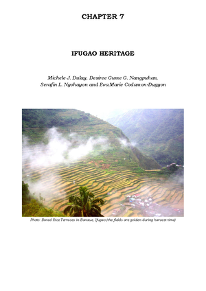 Chapter 3 ABRA - About the Rich heritage in the Province of Abra - CHAPTER 3 ABRA HERITAGE Noel ...