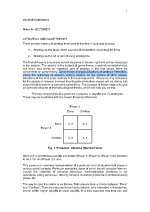 Microeconomics all notes - MICROECONOMICS Notes for LECTURE 1 ...