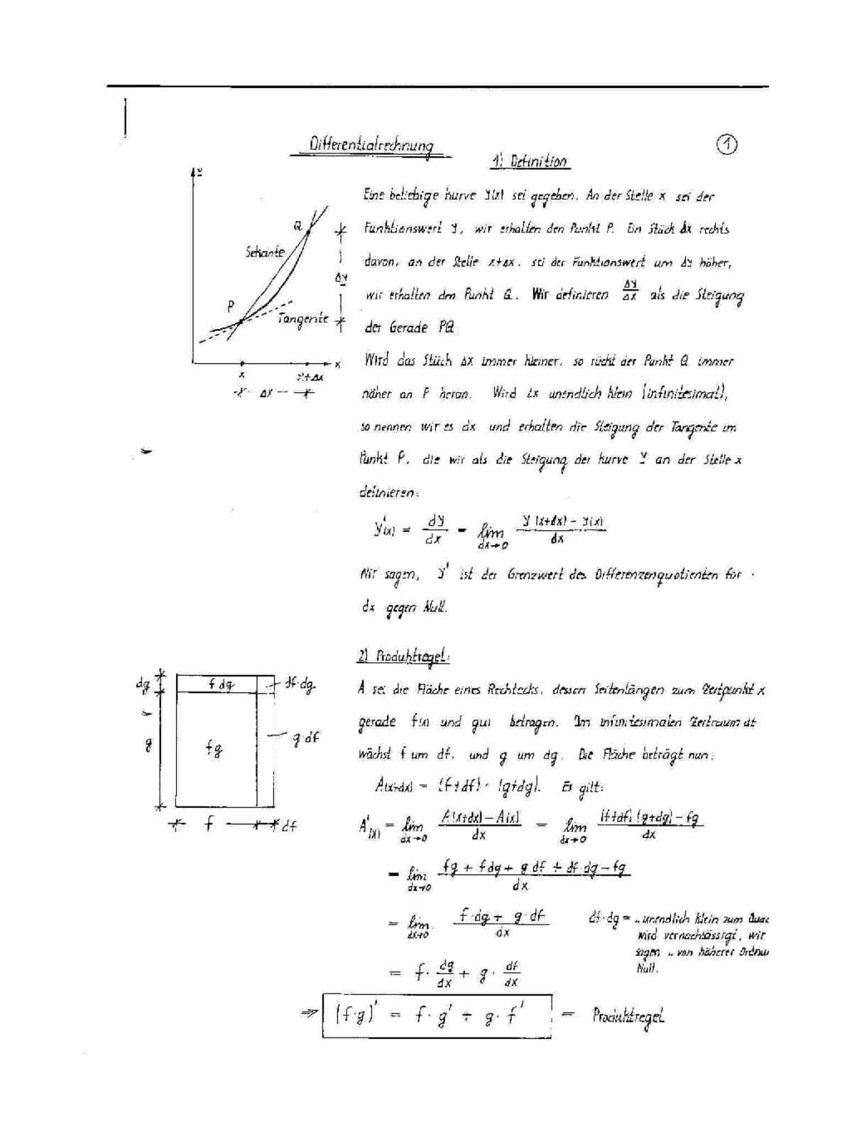 Differentialrechnung - Mechanik I - Studocu