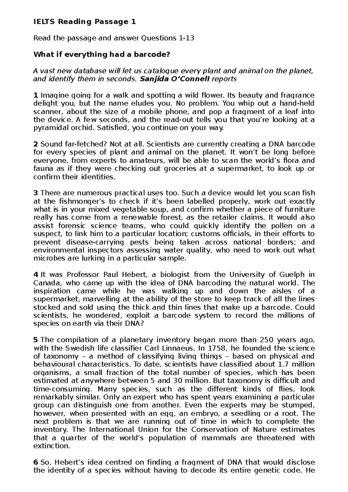 Ielts Reading Passage 1 IELTS Reading Passage 1 Read The Passage And