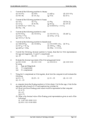 DM Sample Exam(Q) AA - Practice - SECTION A (40 MARKS) ANSWER ALL ...