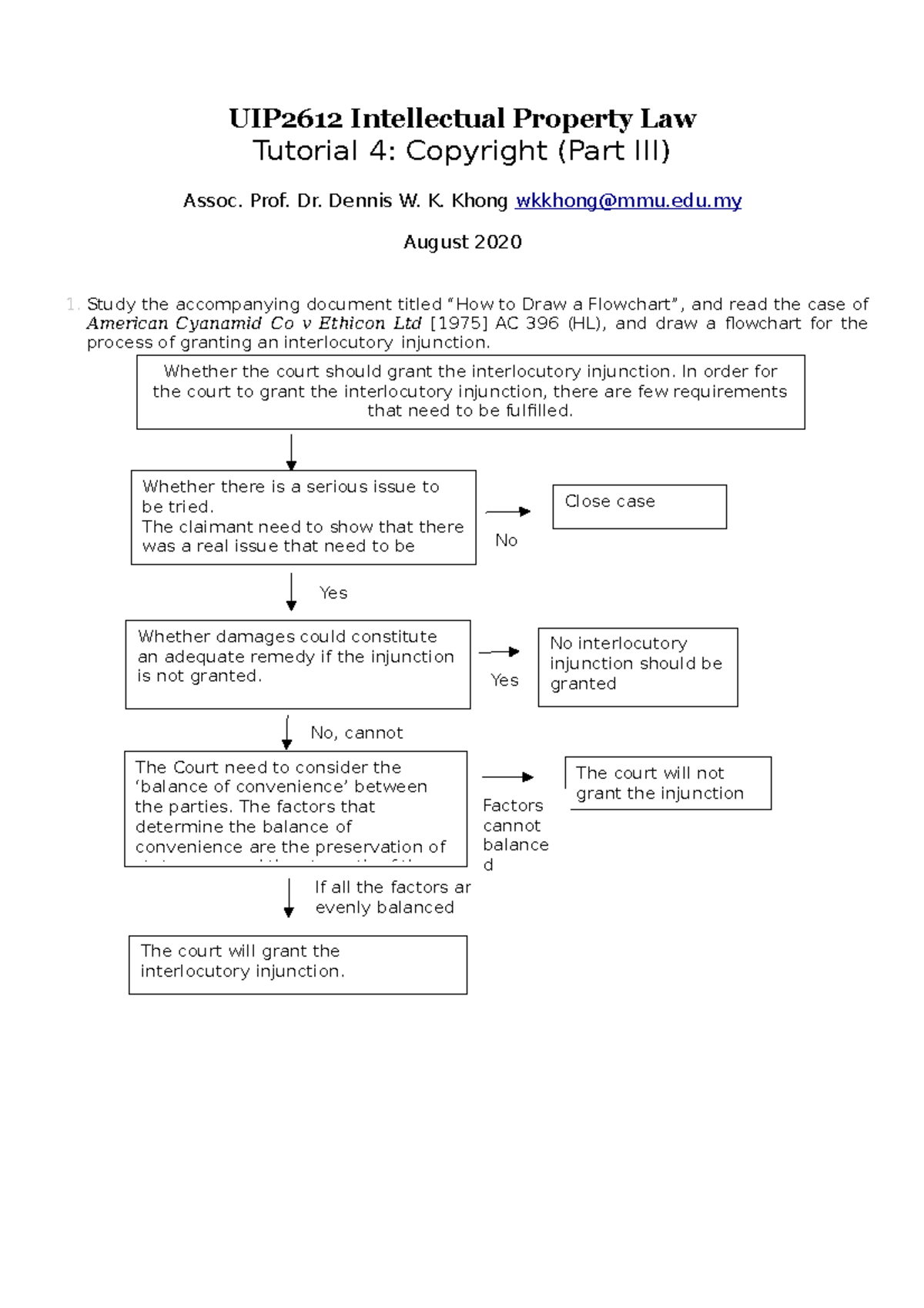 Copyright 3 Tutorial for Student Reference - UIP2612 Intellectual ...