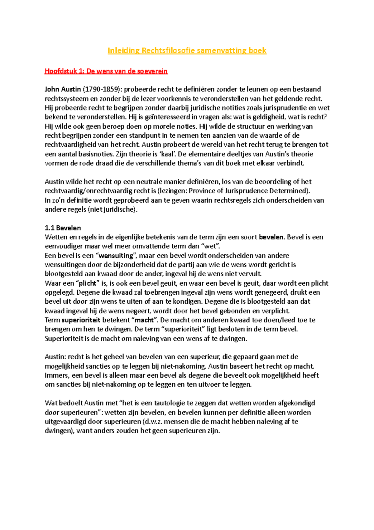 Inleiding Rechtsfilosofie samenvatting boek - Inleiding Rechtsfilosofie ...
