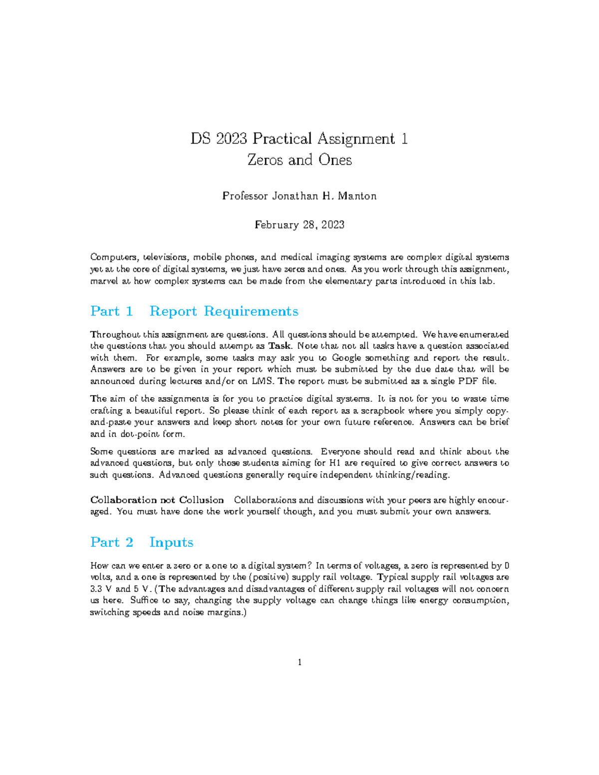 PA01 - nothing special - DS 2023 Practical Assignment 1 Zeros and Ones Professor Jonathan H ...