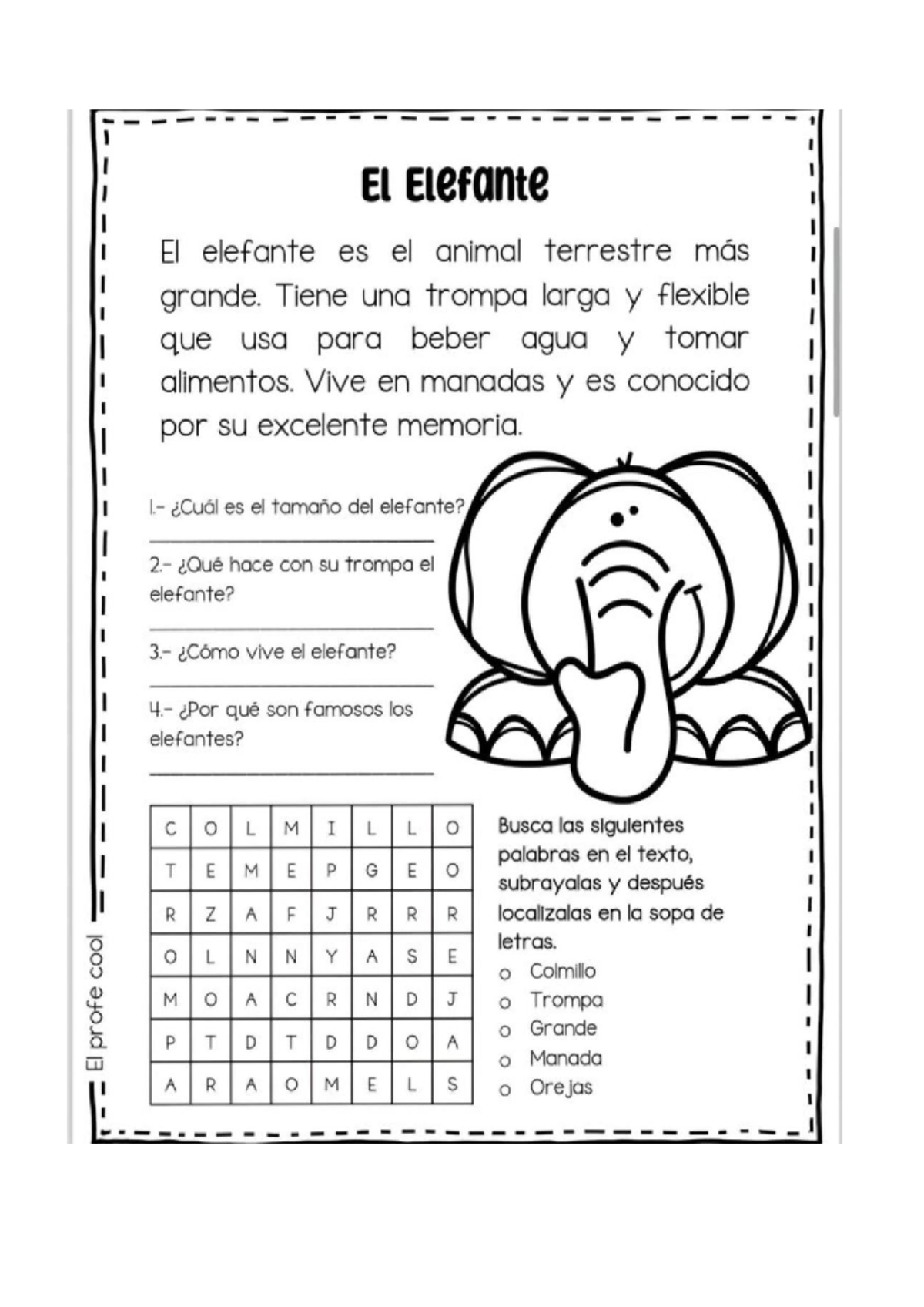 Lectoescritura - Fichas para practicar lectura y escritura - El ...