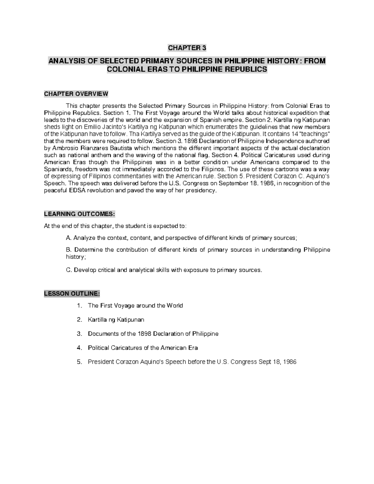 5 6242444066601042349 - CHAPTER 3 ANALYSIS OF SELECTED PRIMARY SOURCES ...