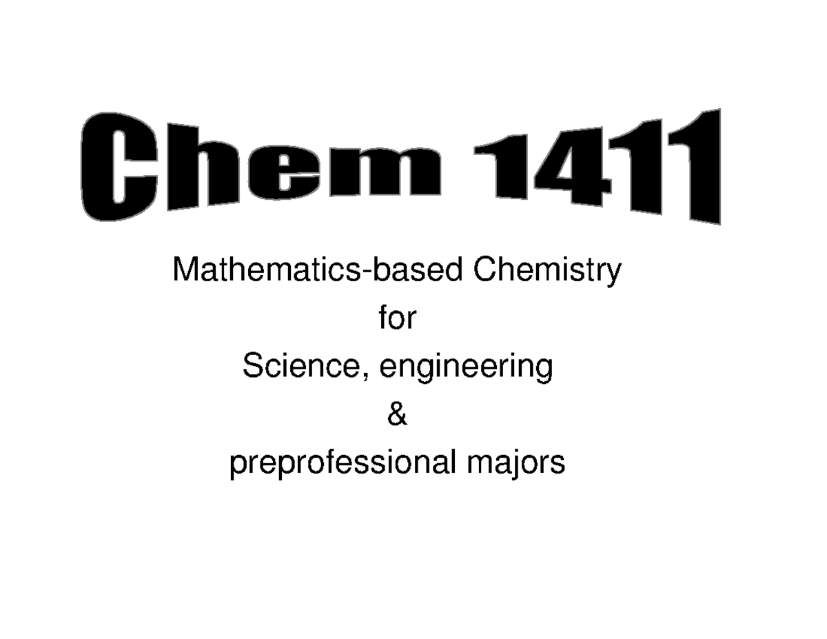 Mathematics-based Chemistry - Mathematics-based Chemistry for Science ...