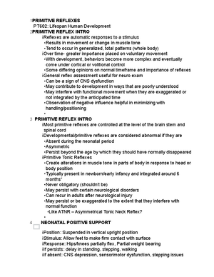 Righting Equilibrium Protective Postural Reactions - 1 Postural ...