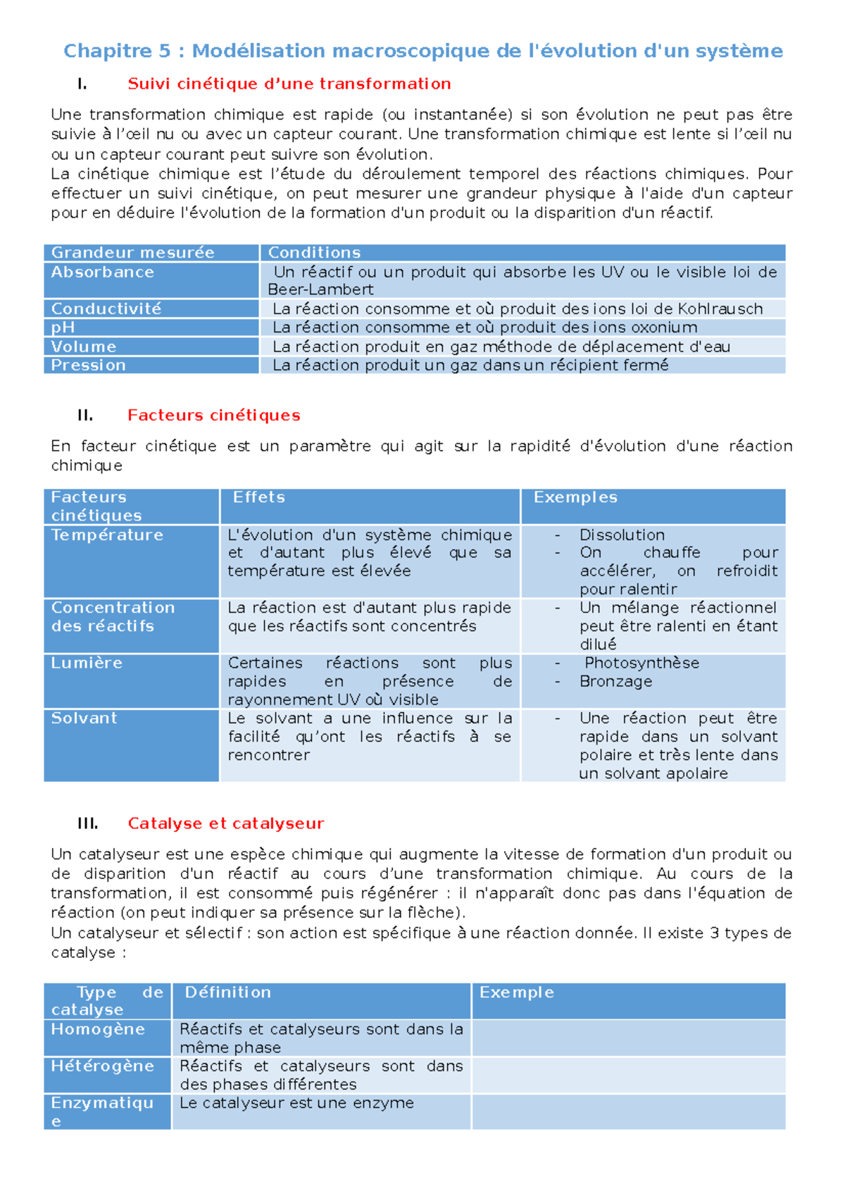 Modélisation macroscopique de l'évolution d'un système - Suivi ...