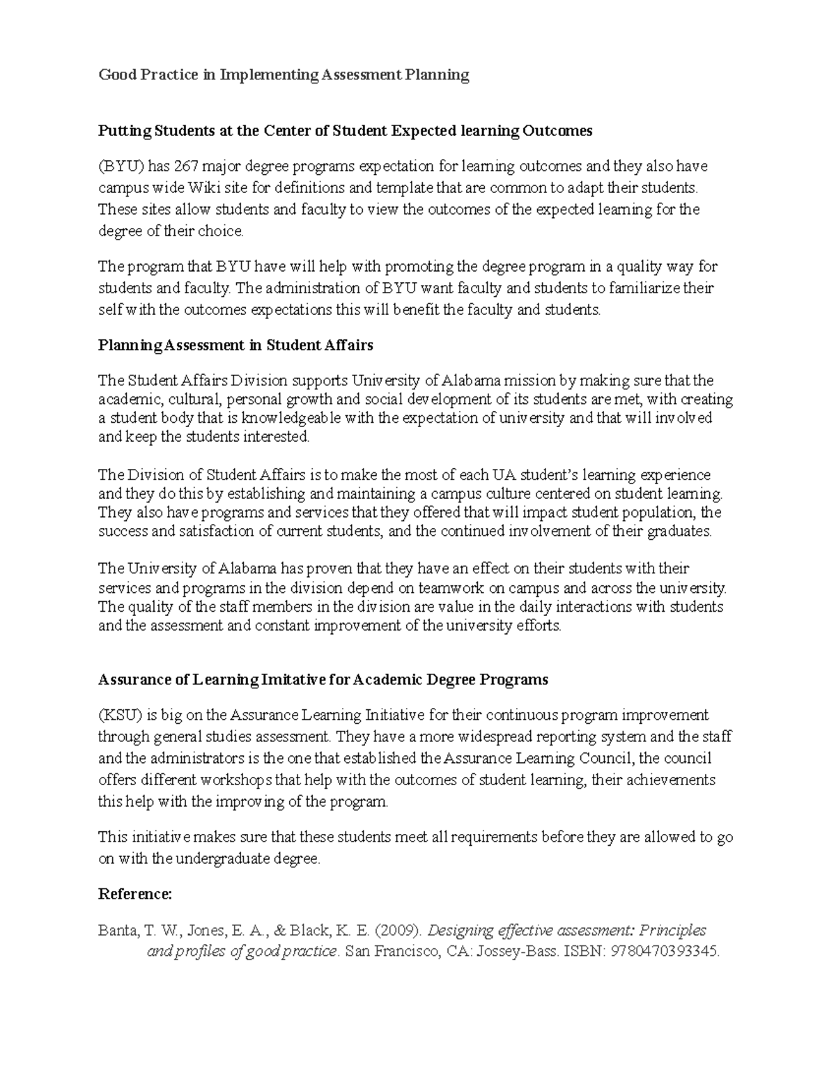 Goal setting - research paper - Good Practice in Implementing ...