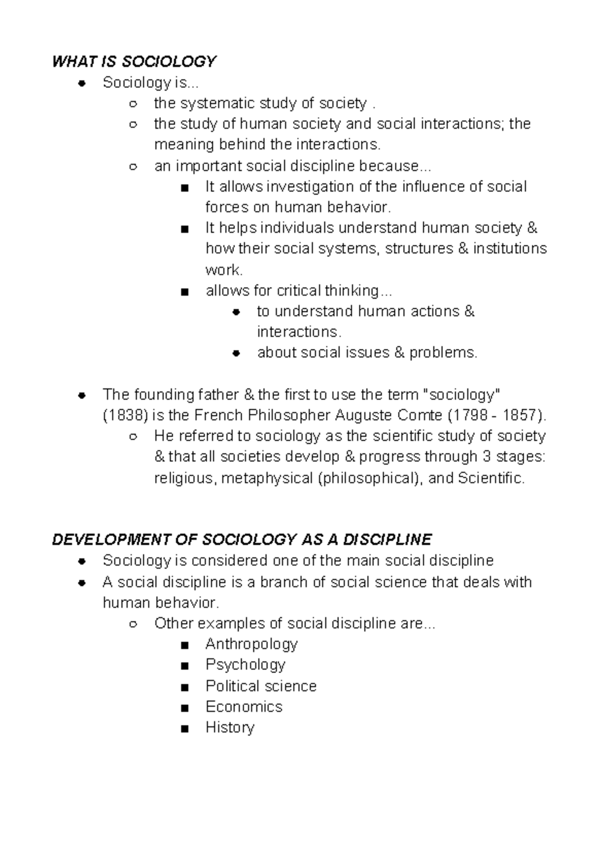 Unit 1 - Lesson 1 - Introduction to Sociology in the Caribbean - WHAT ...
