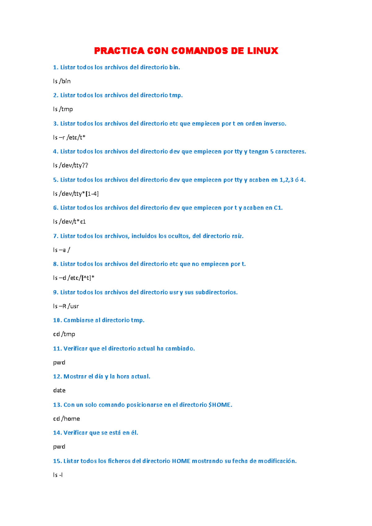 Practica CON Comandos DE Linux - Quiroga Castro - PRACTICA CON COMANDOS ...