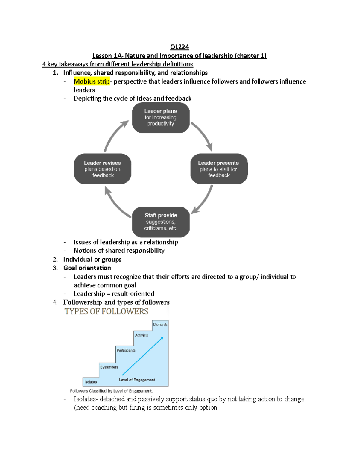 Lesson 1 - Nature and Importance of leadership - emergent leadership ...
