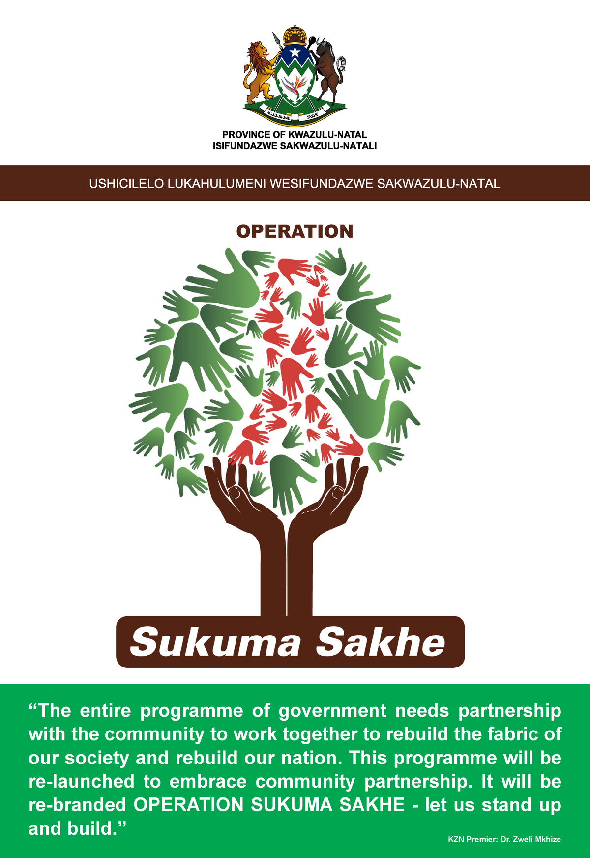 Sukuma Sakhe - OPERATION “The entire programme of government needs ...