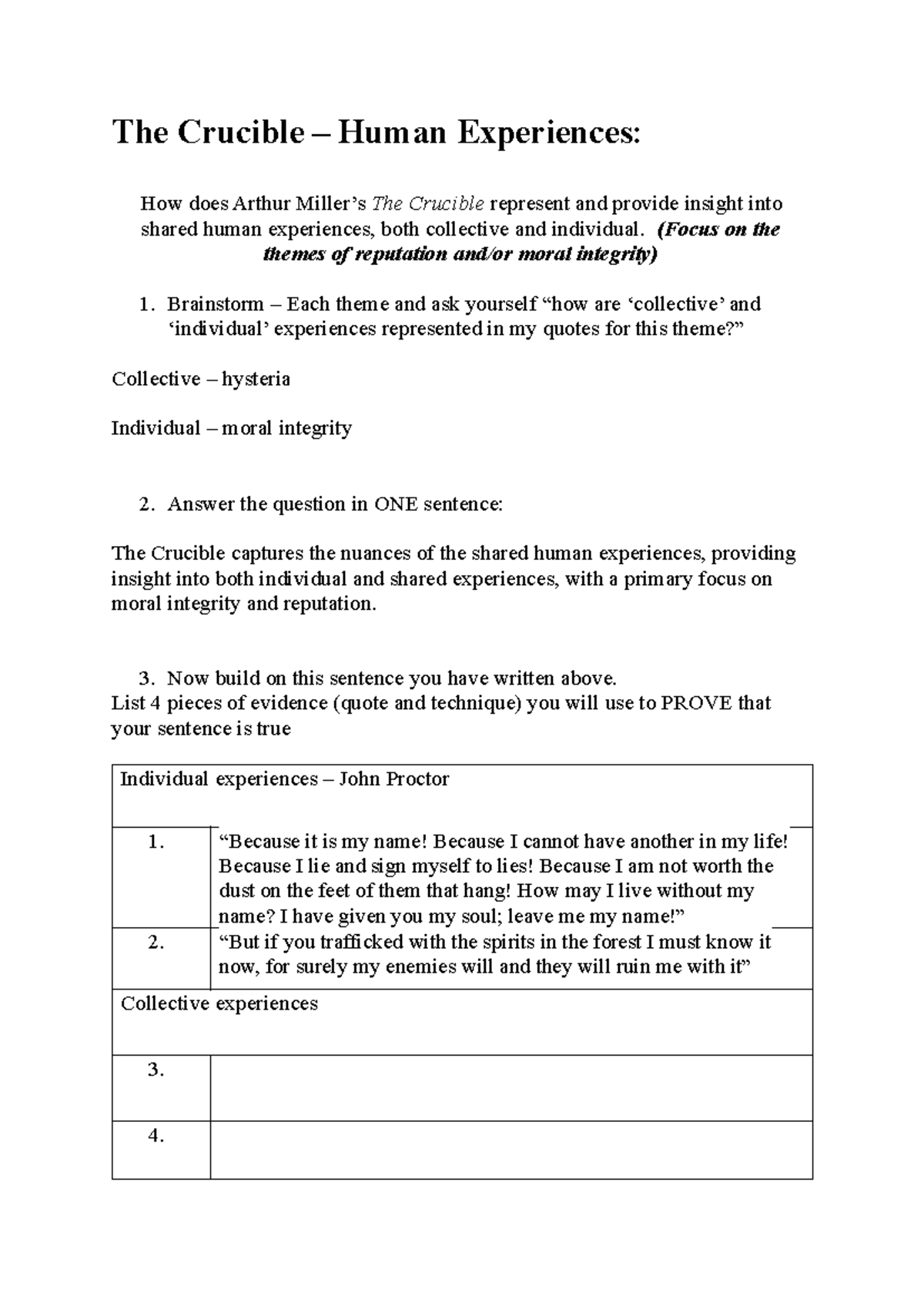 The Crucible - HE questions 1 - The Crucible – Human Experiences: How ...