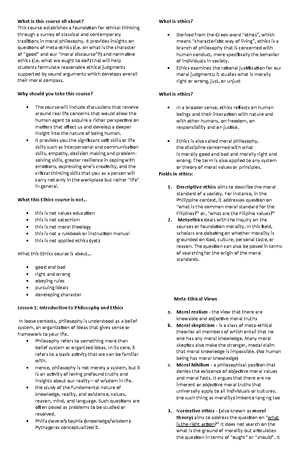 The Three Levels of Moral Dilemmas - The Three Levels of Moral Dilemmas ...