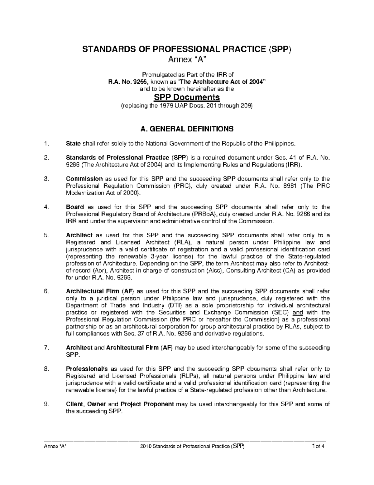 002 SPP Doc Annex A - SPP - - Studocu