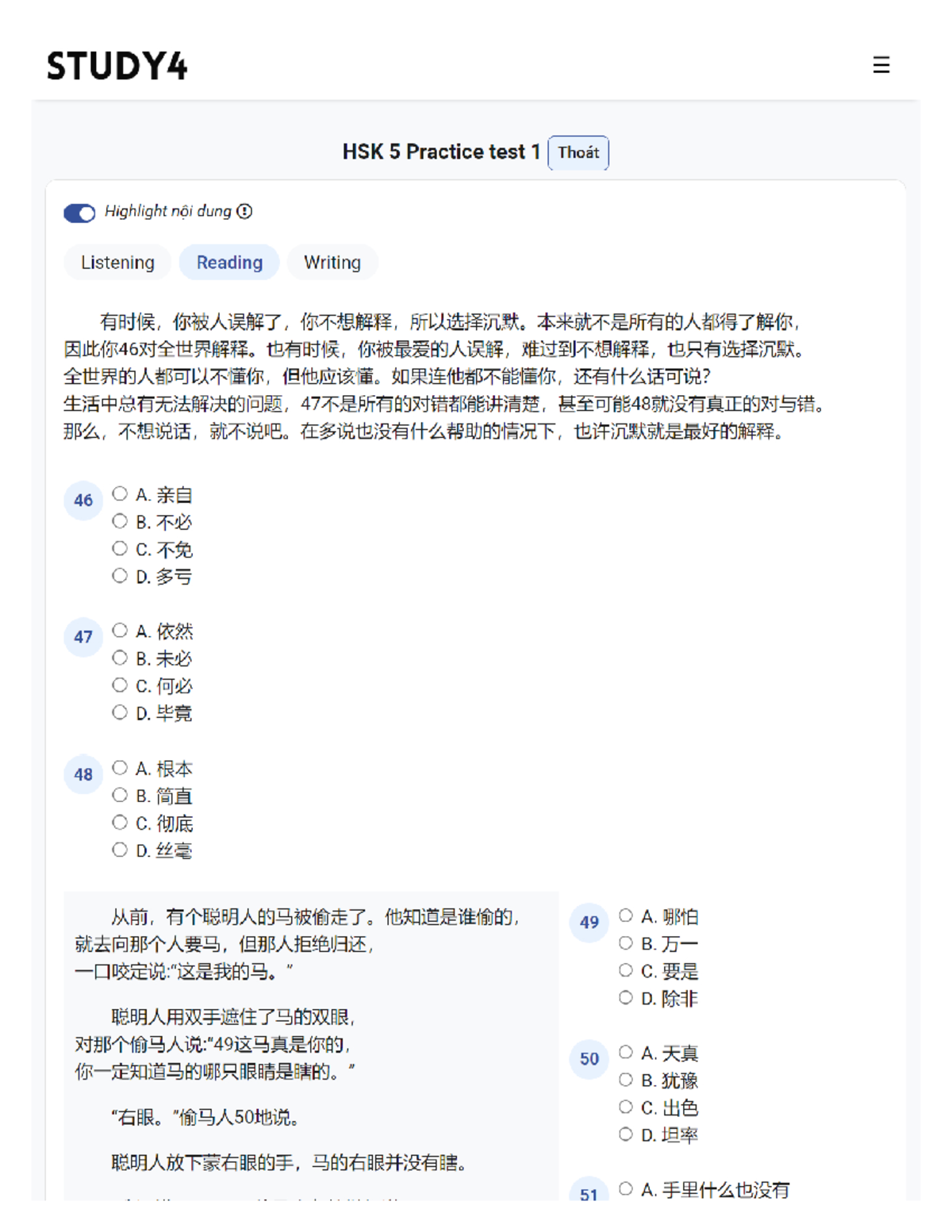 study 4 tests t - Studocu