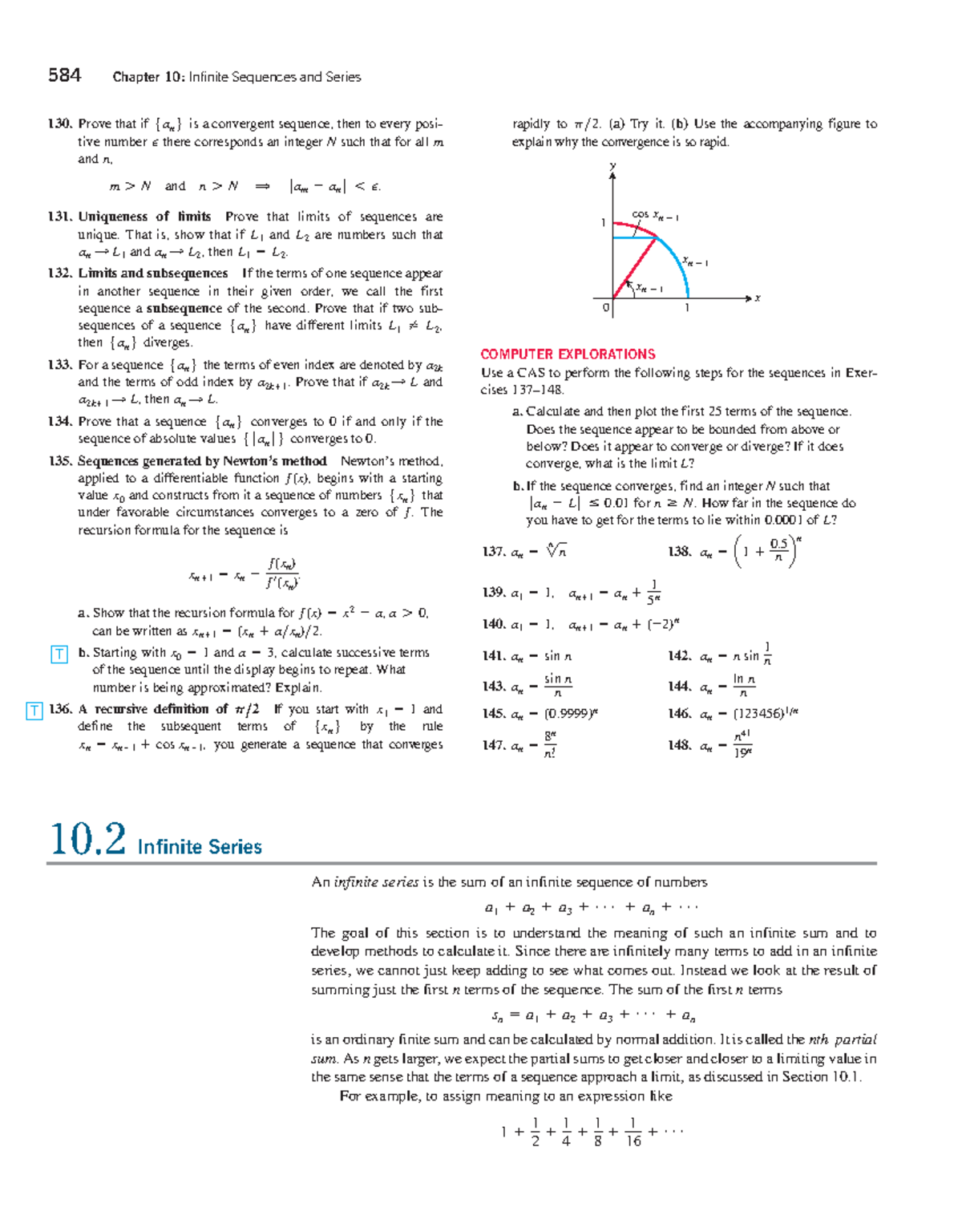 CH.10.2 Infinite Series - 584 Chapter 10: Infinite Sequences and Series ...
