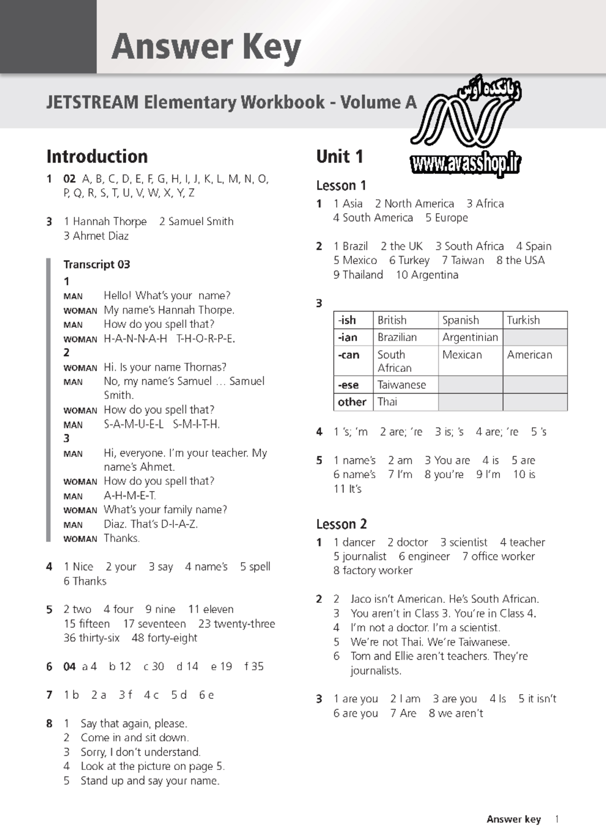 Jetstream ELEM Work Book - Resuelto A1/A2 - 4 CHARLES HOUSE CONFERENCE CENTRE FIRST NAME Lucas ...