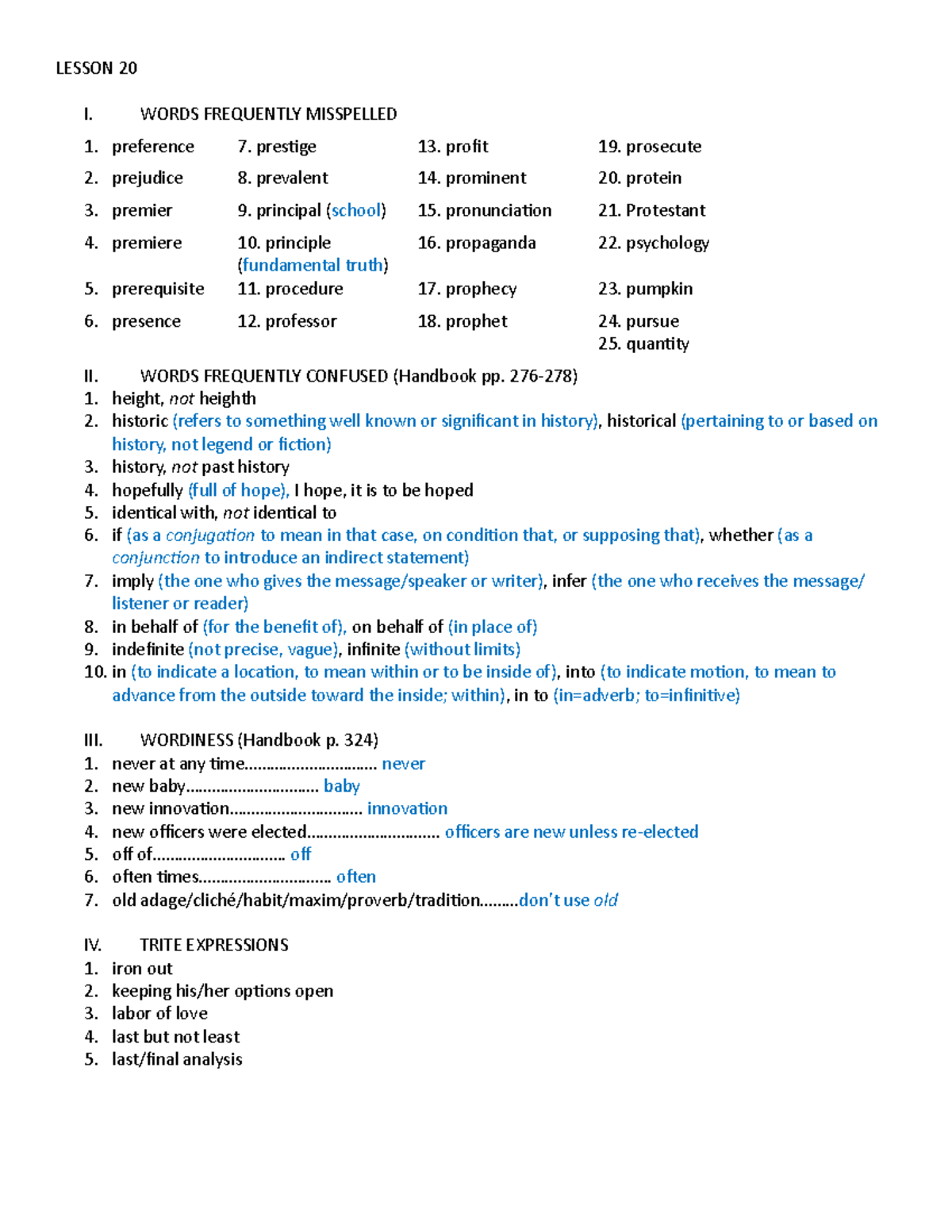 COM 131 - Lesson 20 - Taught by Professor Rory Faust - LESSON 20 I ...