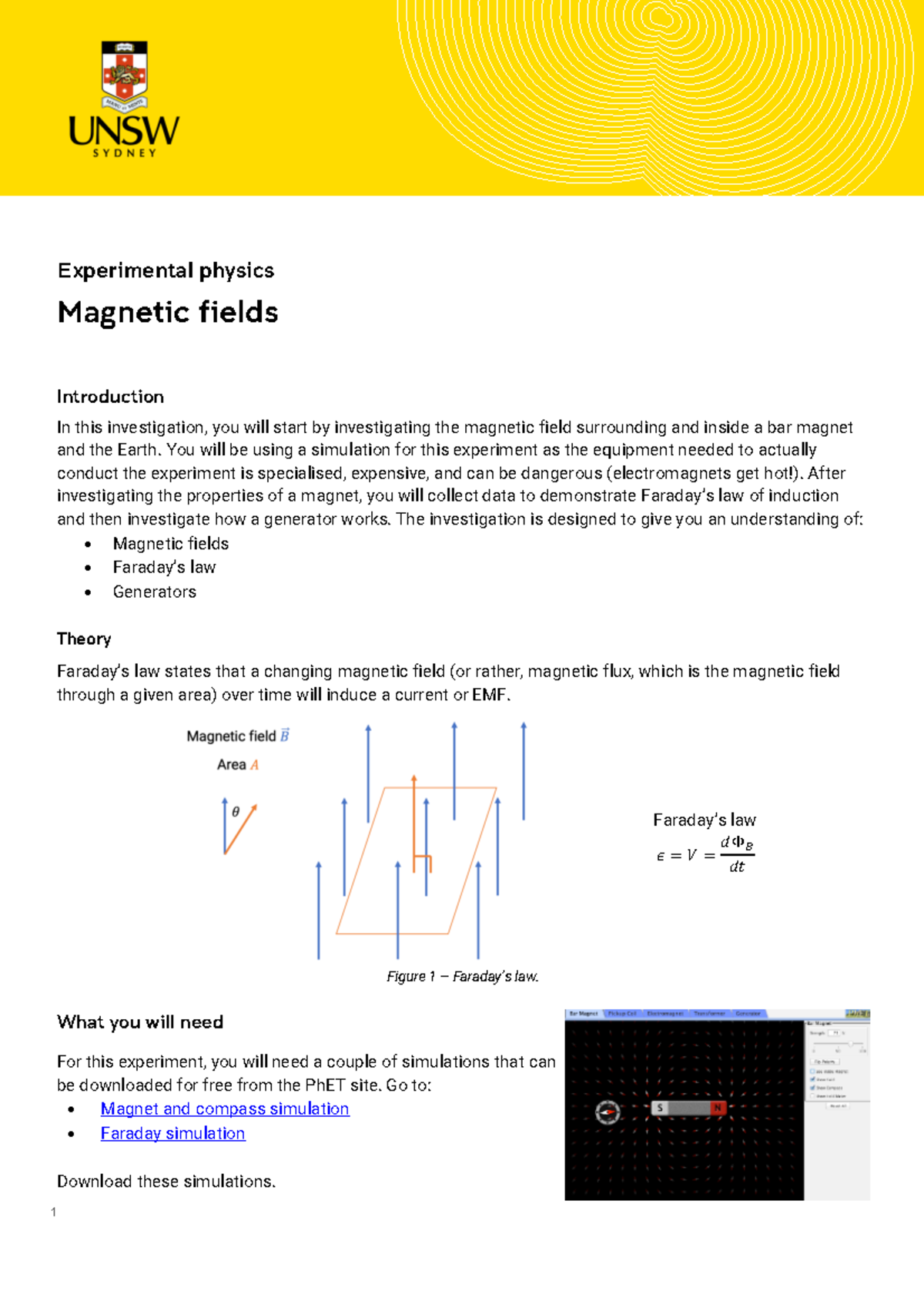 Magnetic fields - Investigation outline - Experimental physics Magnetic ...