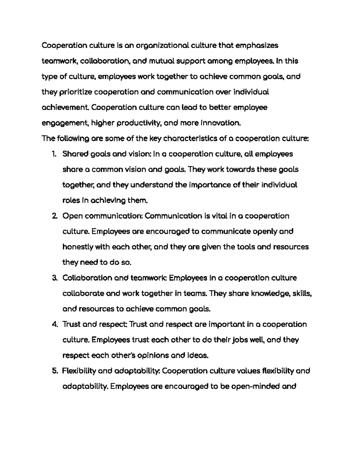 Coorporate culture - BUSN 1010 - Studocu