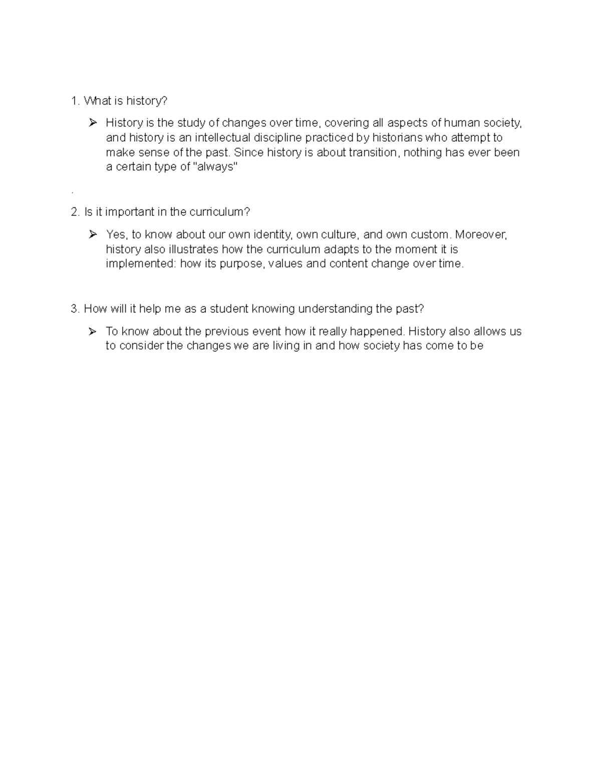 Reading In Philippine History What Is History History Is The Study
