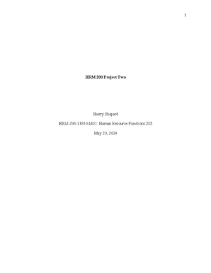 ACC 201 Project Summary Report - Summary Report: Financial Statements ...