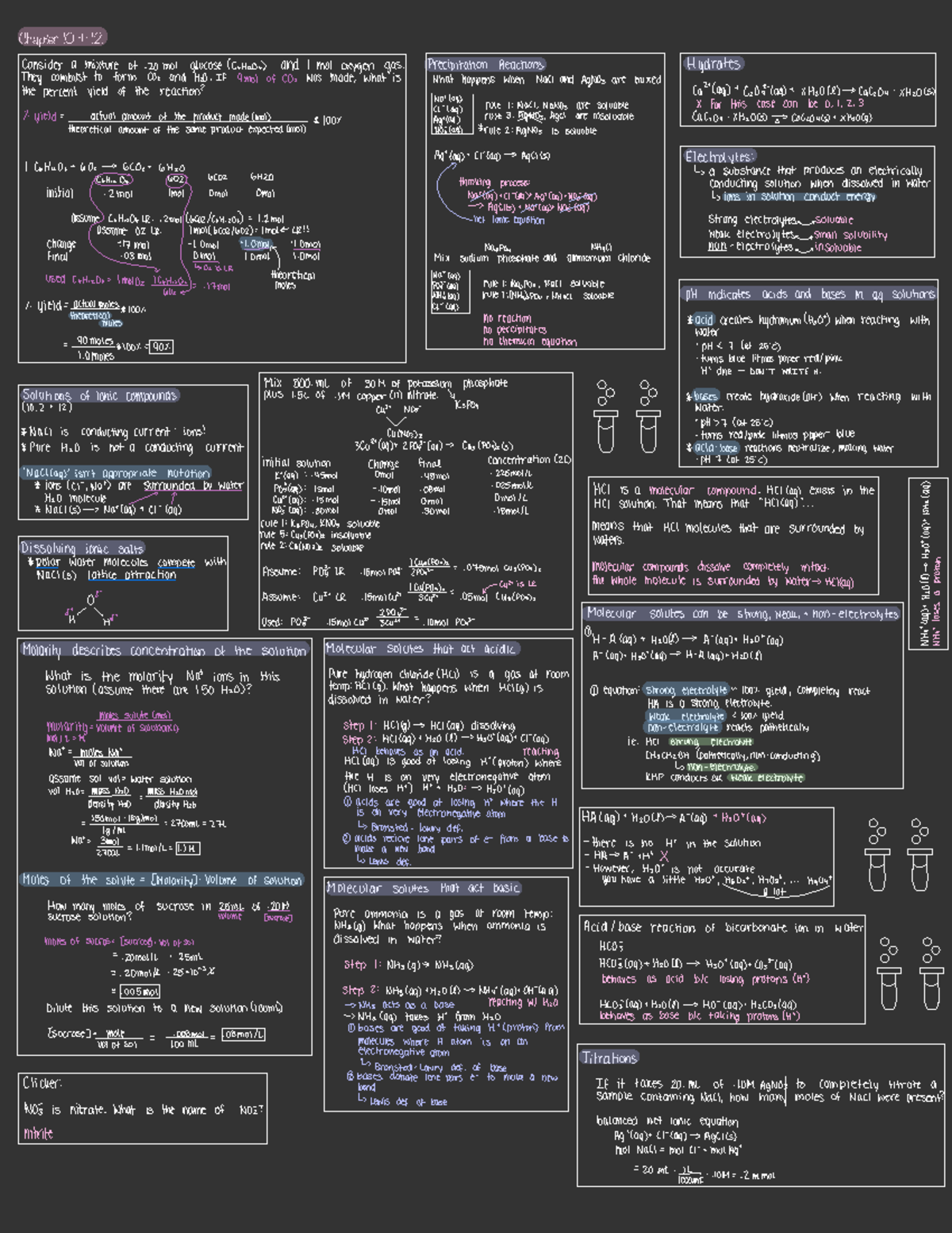 General Chemistry - Prof. Yang - Chapter 10 + 12 Consider a mixture of ...