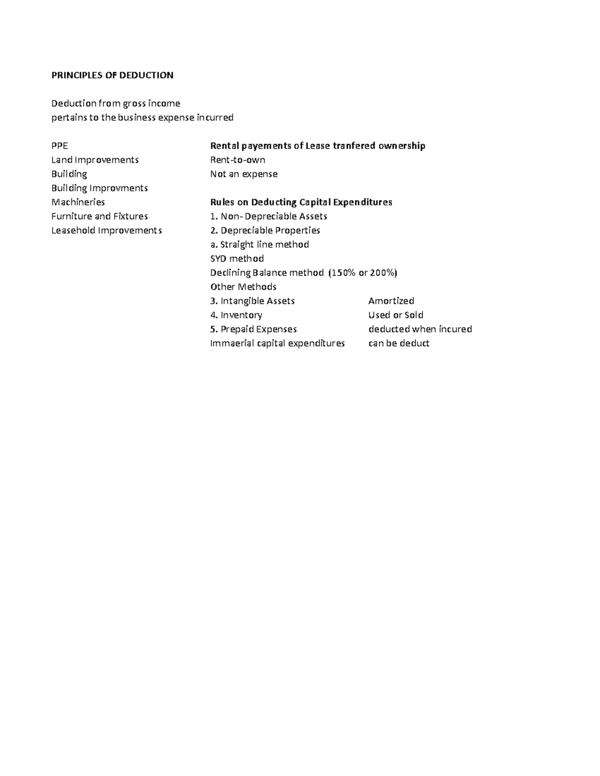 Taxation 13 - PRINCIPLES OF DEDUCTION Deduction from gross income ...