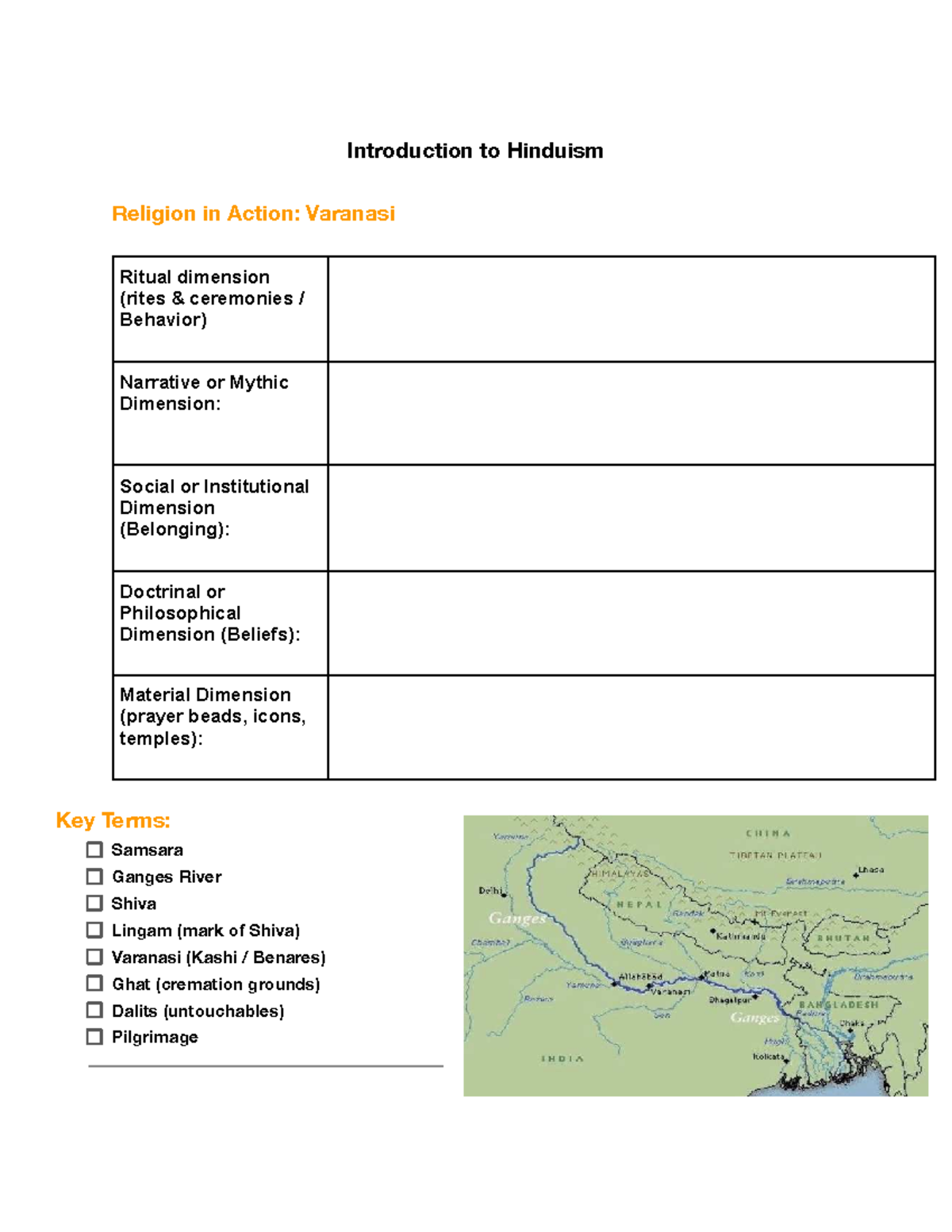 Introduction to World Religions Hinduism - Introduction to Hinduism ...