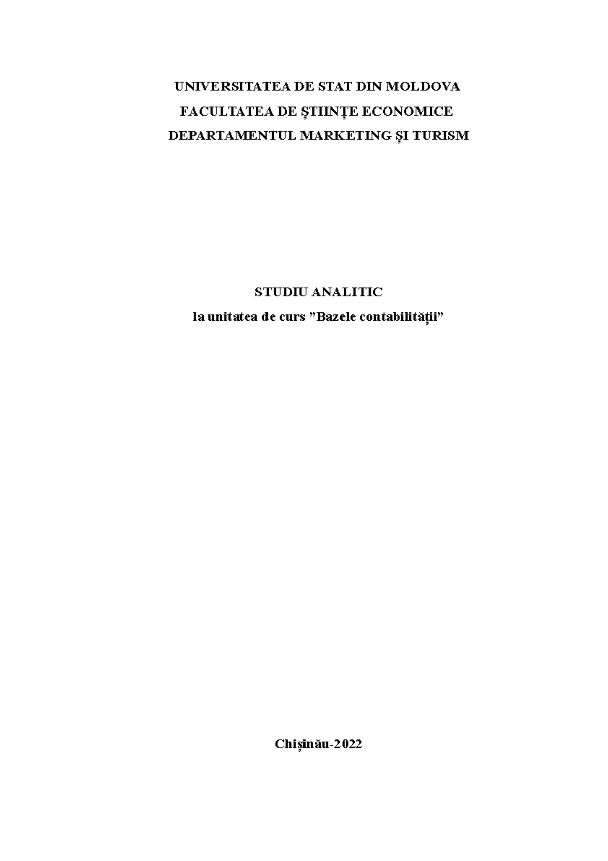 Lucru individual contabilitate - UNIVERSITATEA DE STAT DIN MOLDOVA ...