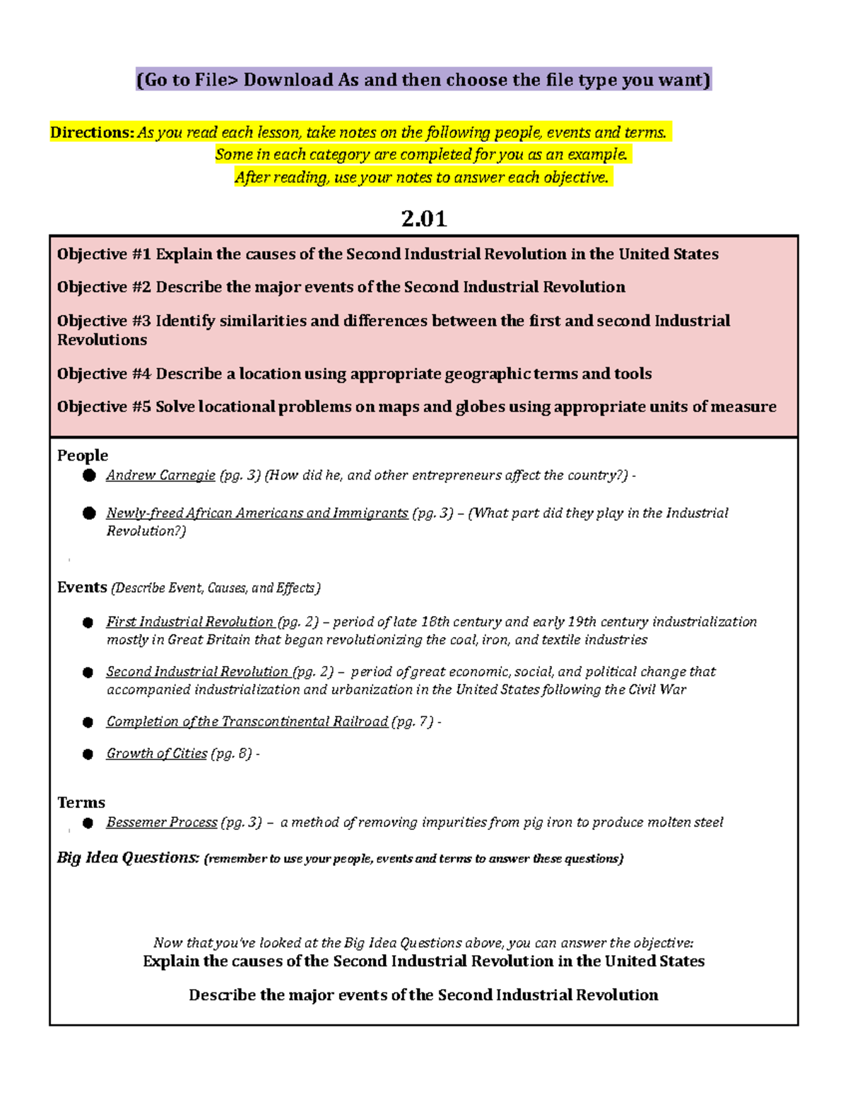 V21 Mod 2 Note Taking Guide - (Go to File> Download As and then choose ...