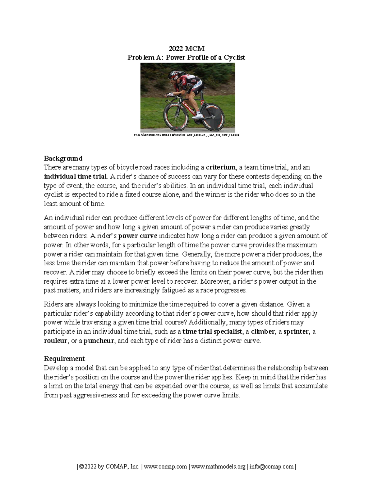 2022 MCM Problem A - Grade: 23 - | ©2022 by COMAP, Inc. | comap ...