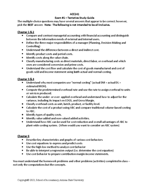 Chapter 6 Worksheet solution - ACC 241 - Studocu