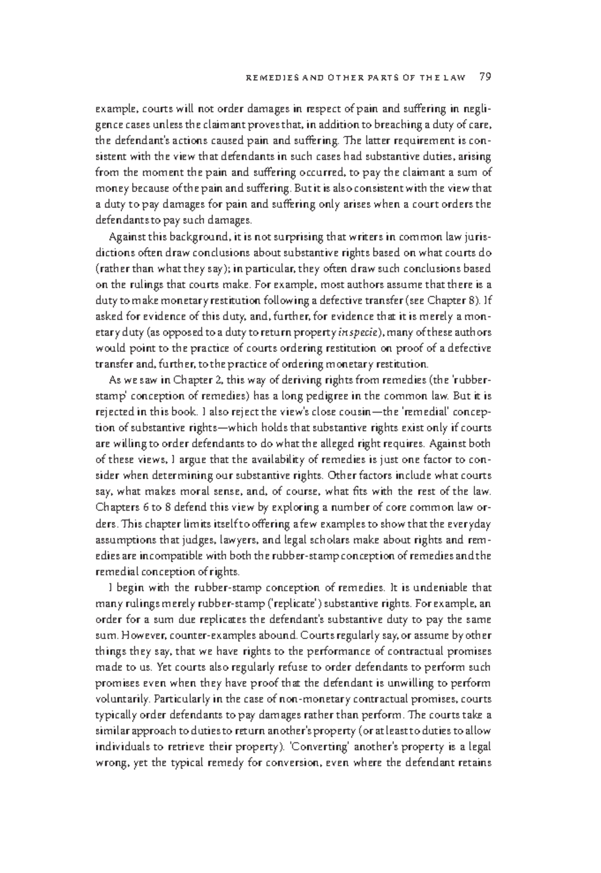 The structure of remedial law 31 - 79 example, courts will not - Studocu