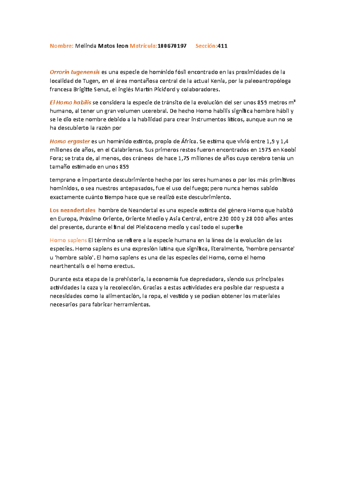 Documento - Cuestionario - Nombre: Melinda Matos leon Matrícula ...