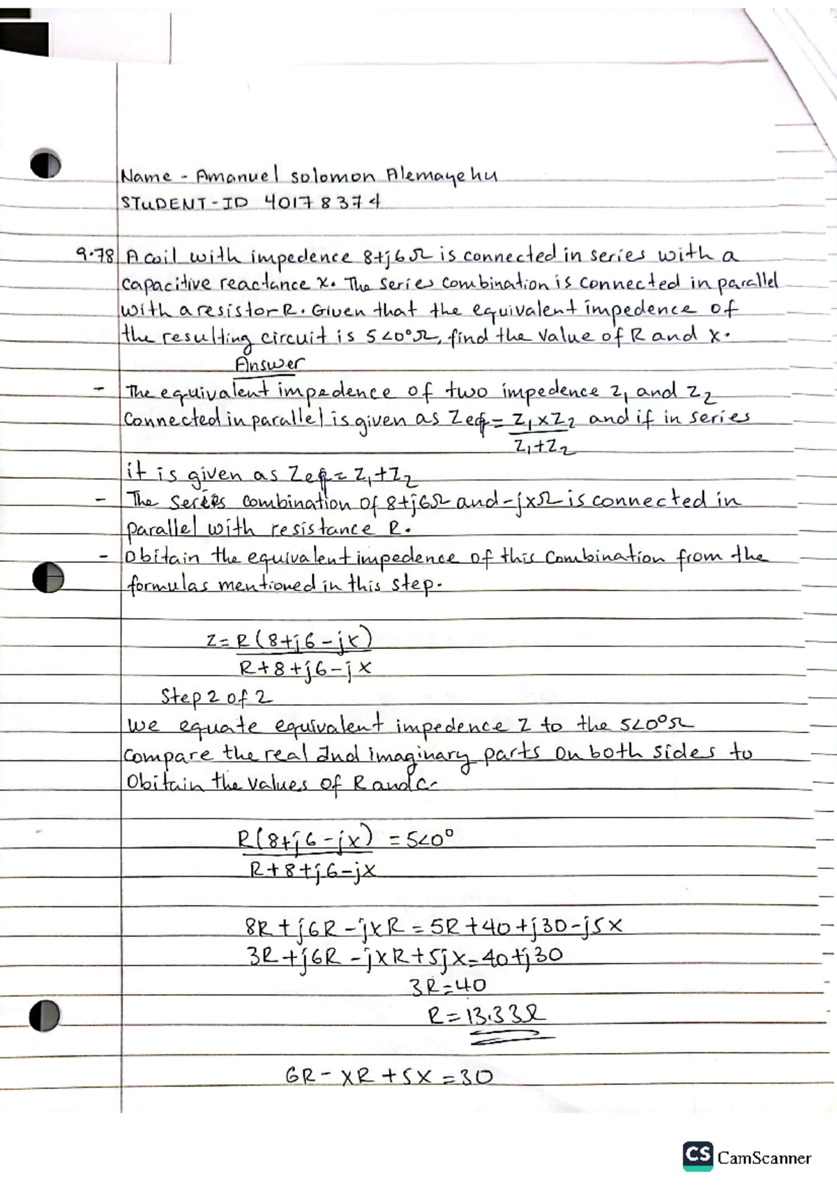 Assignment 8 - ELEC 273 - Studocu