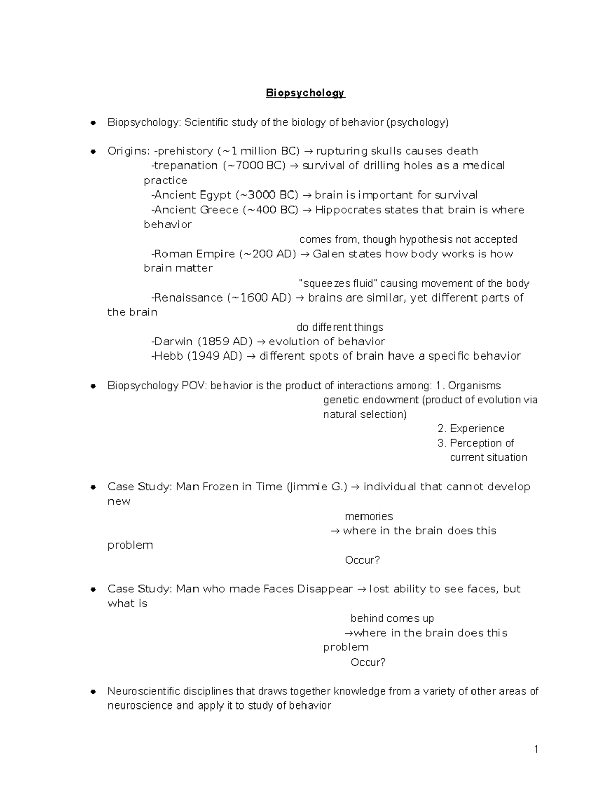 Biopsychology of the Brain - Biopsychology Biopsychology: Scientific ...