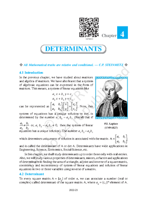 Introduction Matrix - - Studocu
