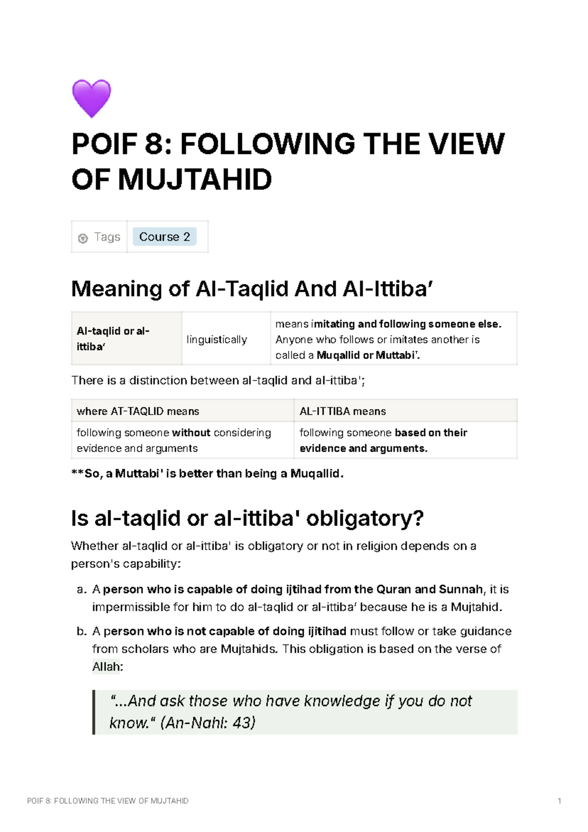 POIF 8 - poif 8 - 💜 POIF 8: FOLLOWING THE VIEW OF MUJTAHID Tags Course ...