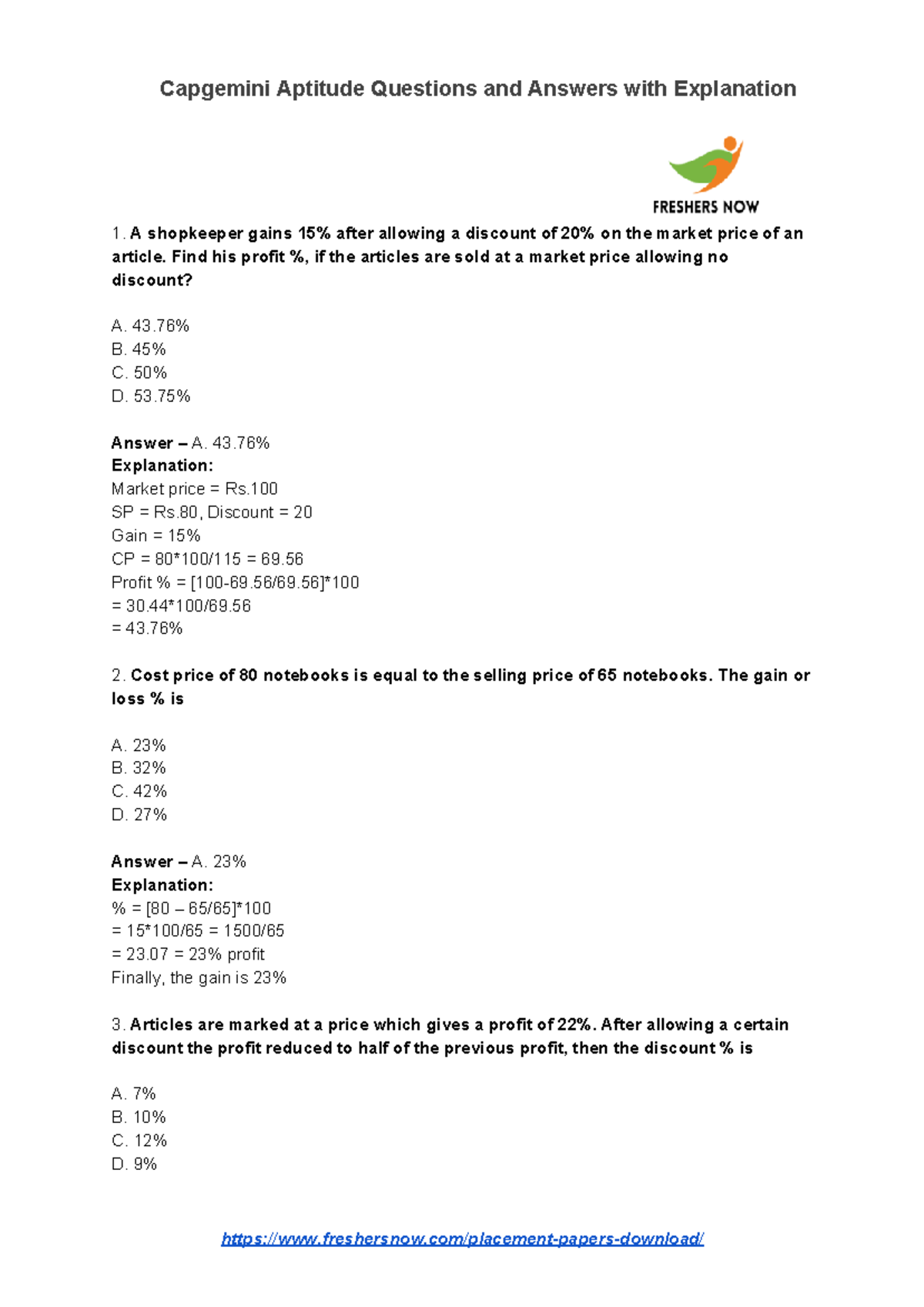 Capgemini Aptitude Questions And Answers A Shopkeeper Gains 15 After capgemini-aptitude-questions-and-answers-a-shopkeeper-gains-15-after