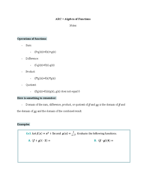 Quadratic functions module 7 - MAT 111 - Studocu