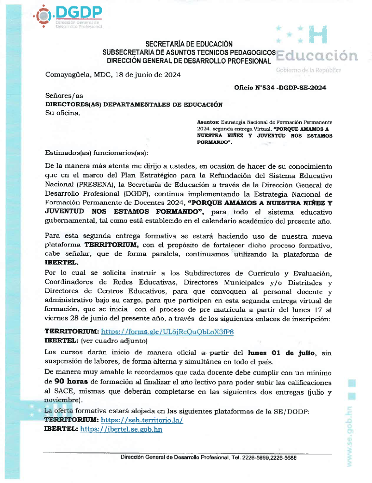 Oficio No.534-DGDP-SE-2024 Directores Departamentales 000130 (2 ...