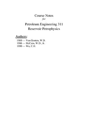 Stoiip question and answer - Volumetric Calculations I. Calculating Oil ...