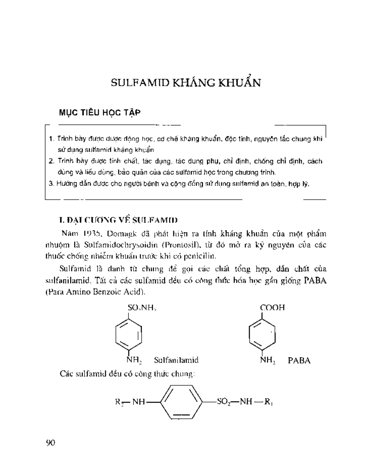 Giao trinh hoa duoc duoc ly 2 p2 0535 - SULFAMID KHANG KHUAN MUC TIÊU ...